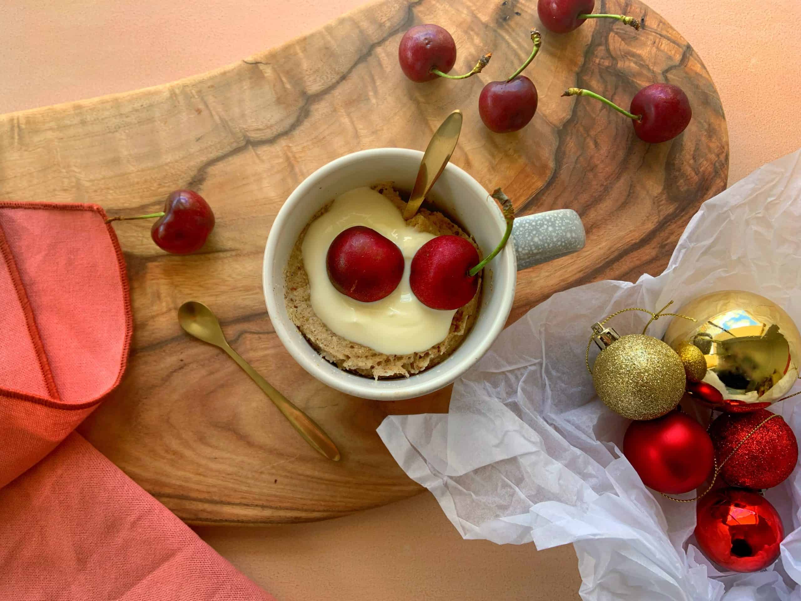 Spiced Christmas Mug Cake - The Fast 800