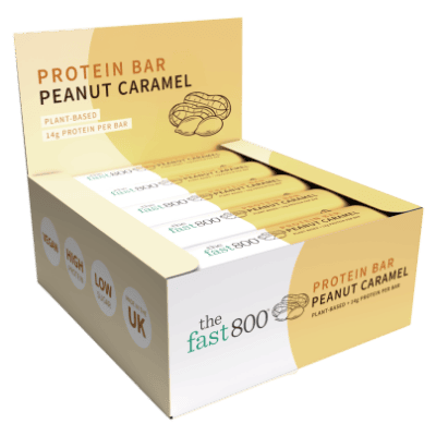Peanut Caramel Protein Bar - Box of 12 - The Fast 800