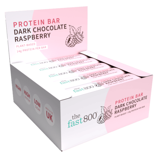 Dark Chocolate Raspberry Protein Bar - Box of 12 - The Fast 800